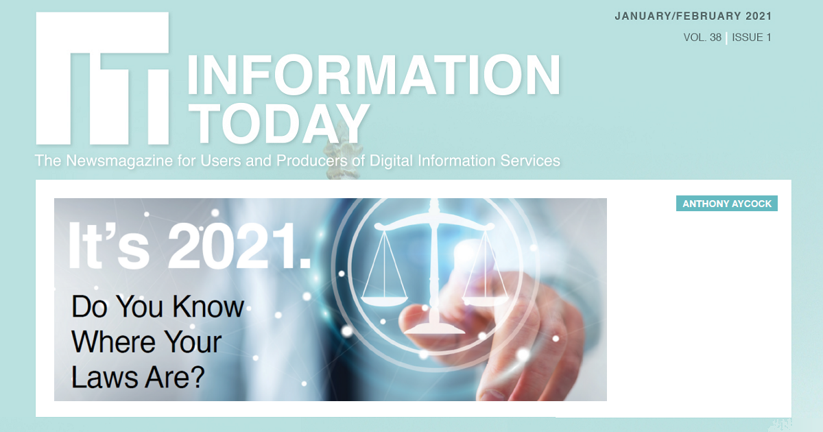 It’s 2021. Do You Know Where Your Laws Are?