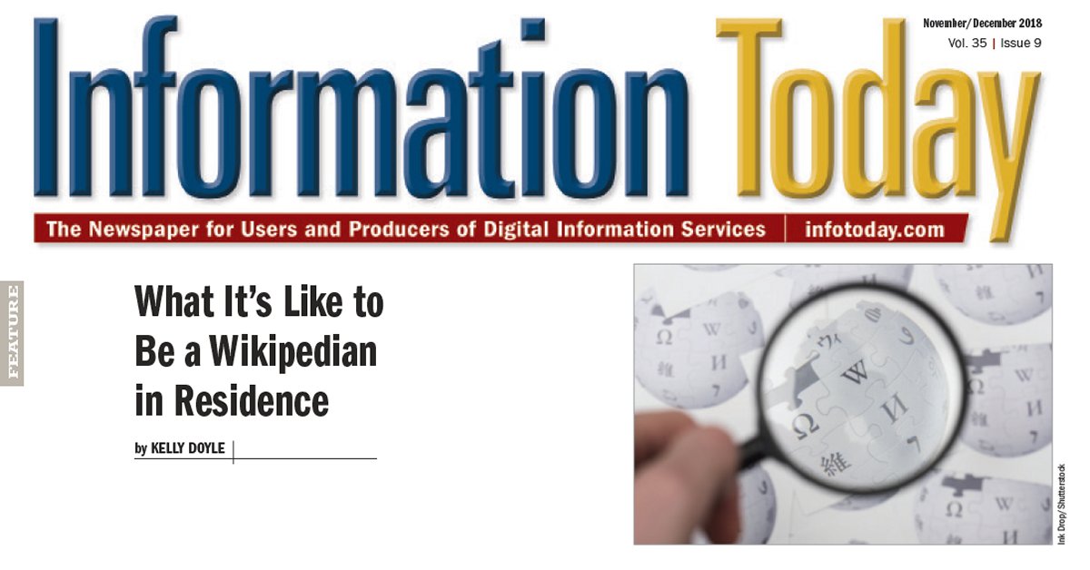 TOP STORY - What It’s Like to Be a Wikipedian in Residence