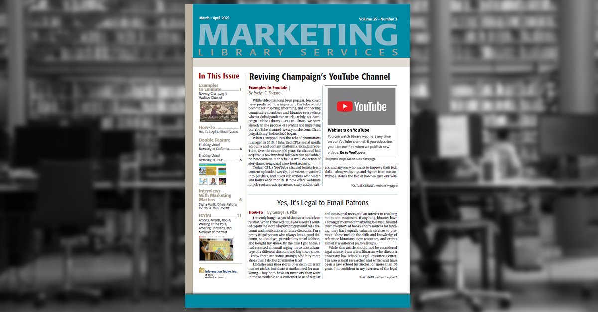 Information Today, Inc. - Marketing Library Services - Volume 35 ...