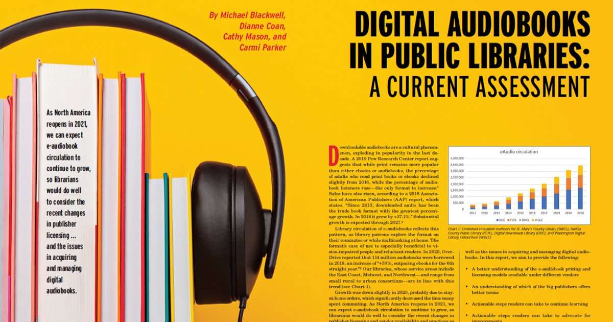 FEATURE - Digital Audiobooks in Public Libraries: A Current Assessment