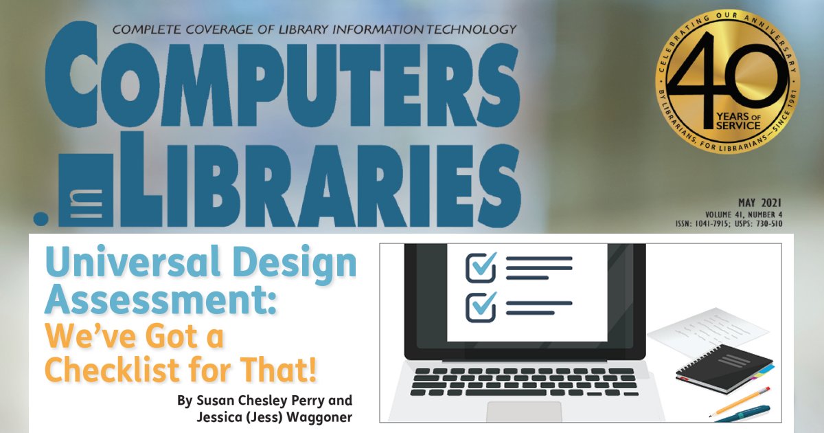 FEATURE - Universal Design Assessment: We’ve Got a Checklist for That!